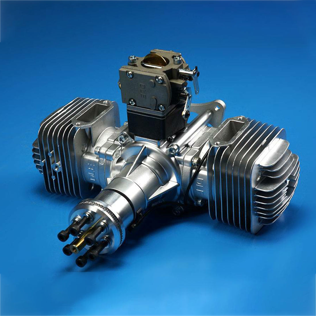 DLE170 170CC Dual Cylinder 2-Stroke Gasoline Engine with Side Exhaust ...