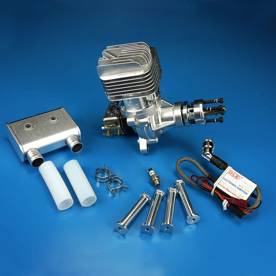 DLE55RA 55CC Lightweight 2-Stroke Gasoline Engine for RC Aircraft Mode ...